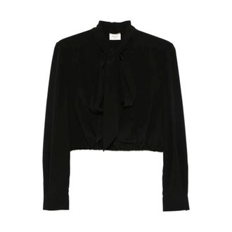 Saint Laurent Damen, Blusen & Hemden, Schwarzk, MGr&ouml;&szlig;e