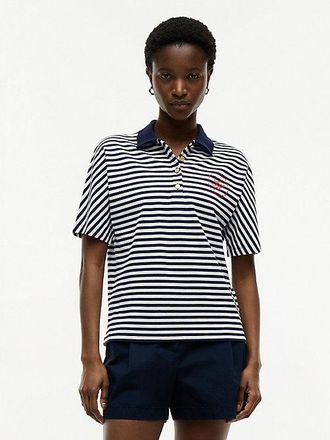 Tommy Hilfiger Polo coupe standard &agrave; boutons dor&eacute;s