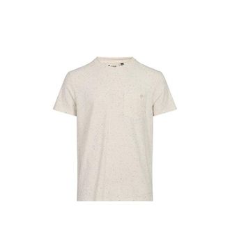 Faguo Tee-shirt droit col rond mouchet&eacute;