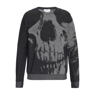 Alexander McQueen Skull Pullover - - Knitwear - Herren - Grau - S