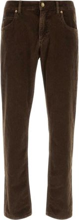 Dolce & Gabbana Pantalon droit en velours c&ocirc;tel&eacute; - Homme - Pantalons - Brun - Taille: M