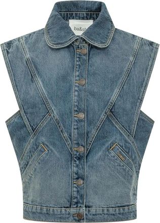 BA&SH Femme, Vestes, Bleu, Taille: 40 FR Max Vest