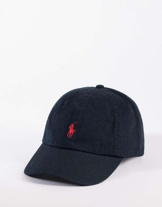 Polo Ralph Lauren Schwarze Baseballkappe mit Markenlogo