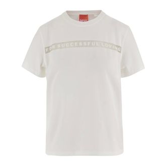 Diesel T-shirt col rond - Femme - Tops - Blanc - Taille: 38 FR