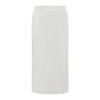 Sportmax Femme, Jupes, Blanc, Taille: 40 FR Long Skirt