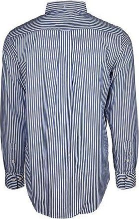 GANT Chemise Classique à Rayures REG Poplin pour Homme Bleu collège Standard, College Blue, XXL