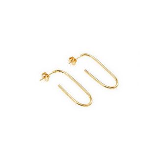 Au Printemps Paris Boucles doreille en laiton