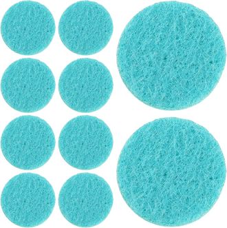Cabilock 50 Stück Runde Aromatherapie Pads aus Zellulose Baumwolle Unparfümiert für Duftstecker Luftbefeuchter und Duftanhänger Diffusor Ersatz Nachfüllpads