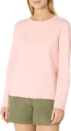 Amazon Essentials Damen Regular Fit T-Shirt Mit Rundhalsausschnitt Aus 100% Baumwolle, Rosé, XXL