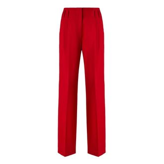 Genny Wide Hosen - - Trousers - Damen - Rot - XS