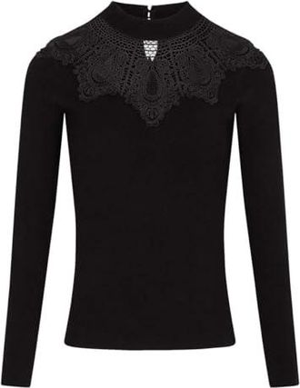 Morgan 242-MVIVIA Pull-Over, Noir, M Femme