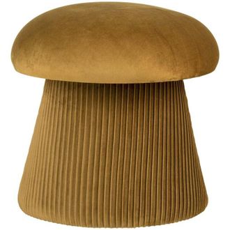 ebuy24 Ebuy24 - Pouf forme champignon 39x39x42 cm en velours ocre