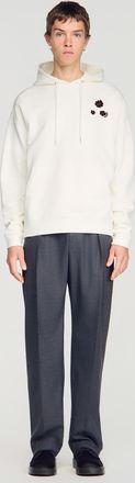 Sandro Sweatshirt oversize imprim&eacute; fleur