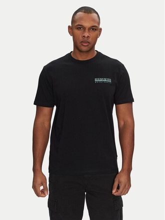 Napapijri T-Shirt S-Vignoni NP0A4ILX Schwarz Regular Fit