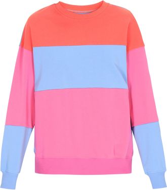 Mymo Sweatshirt Frauen Rosa Blau Mehrfarbig