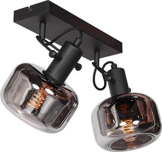 Steinhauer Steinhauer - applique murale - Glaslic - noir - verre métal