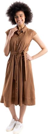 Marella Femme, Robes, Brun, Taille: 36 FR Robe Chemisier Sans Manches
