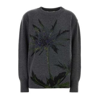 Blumarine Femme, Pulls, Gris, Taille: 42 FR Maglia Stampa Cardo