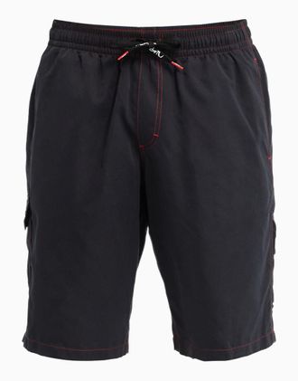 Quiksilver YG Last Stance - Volley-Badeshorts in Schwarz, 21 Zoll Schrittl&auml;nge