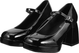 Frcolor Chaussures à Talons Cuir pour Femmes Escarpins à Talon Épais Confortables et Légers Mode Chic pour Travail et Sorties