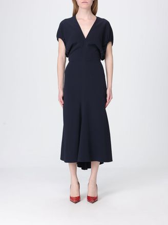 Victoria Beckham Kleid Damen Farbe Blau