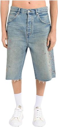 Purple Homme, Shorts, Bleu, Taille: W32 Denim Shorts