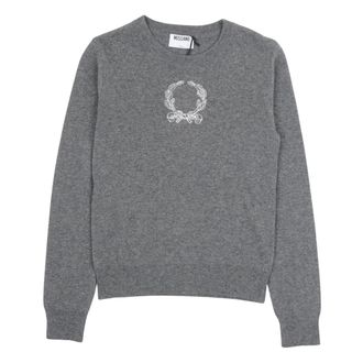 Moschino Rundhals-Strickware - - Knitwear - Damen - Grau - S