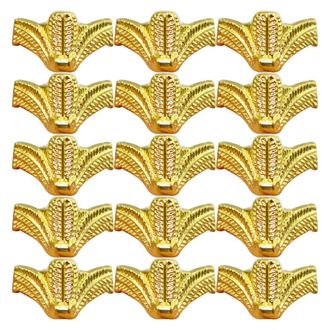 Holibanna Homoyoyo M&ouml;belf&uuml;&szlig;e aus Zinklegierung 24 St&uuml;ck Dekorative St&uuml;tzbeine f&uuml;r Sofas Schmuckk&auml;stchen Holzkisten Stabile Kastenbefestigungsf&uuml;&szlig;e Klassische Met