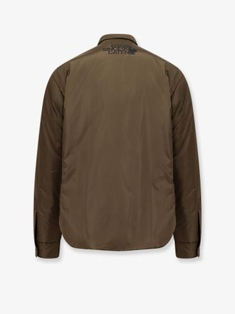 Dsquared2 Mens Padded Nylon Shirt-Jacket Green Polyamide