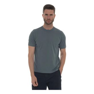 Hindustrie Leichtes Baumwoll-Jersey T-Shirt - - Tops - Herren - Gr&uuml;n - S