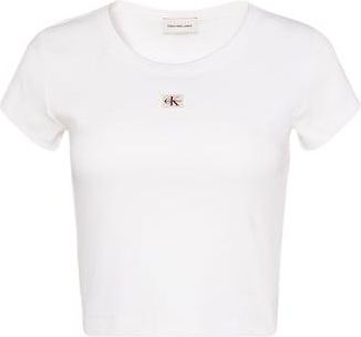 Calvin Klein T-shirt court en coton m&eacute;lang&eacute;