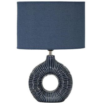 Paris Prix Lampe &agrave; Poser en C&eacute;ramique Seta 43cm Bleu