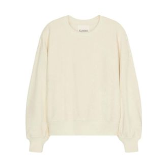 Closed Femme, Sweatshirts et sweats &agrave; capuche, Beige, Taille: 40 FR Closed Sweaters Beige