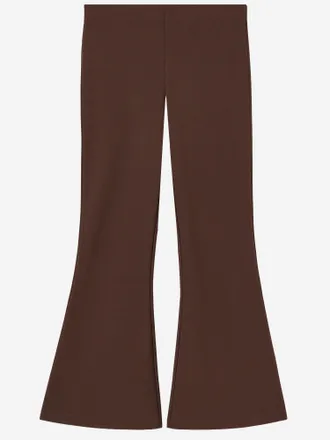 By Malene Birger Womens Pants Stretch Nylon Brown Recycled Polyester Trousers