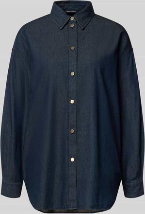 A|X Armani Exchange Relaxed Fit Hemdbluse in Denim-Optik