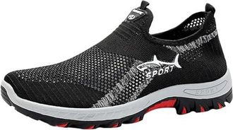 Generic Baskets Slip On pour homme - En maille respirante - Chaussures de sport - Légères - Extra larges - Avec un bon amorti - Antidérapantes et confortables