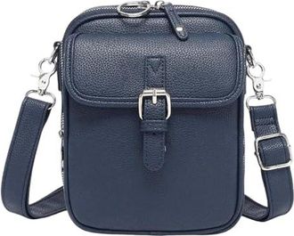 Generic Sac &agrave; bandouli&egrave;re, petit sac &agrave; bandouli&egrave;re vintage avec emplacements pour cartes, bleu, 16*7*20cm (6.3*2.75*7.87inches)