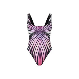 Roberto Cavalli Femme, Maillots de bain, Multicolore, Taille: 38 FR Ray of Paradise Print Swimsuit