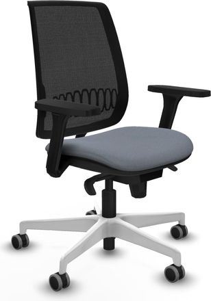 Piqueras y Crespo Home Office Alares Sessel mit 3D-Armlehnen, h&ouml;henverstellbare Lendenwirbelst&uuml;tze, ausgestattet mit 5 Positionen und eingespritztem Schaum. Mit Rollen 