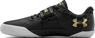 Under Armour UA Centric Grip 3021862-004 Chaussures de surv&ecirc;tement unisexes Noir/Phoenix Fire/High/Vis Yellow, Noir/gris jais/dor&eacute; m&eacute;tallique Victory, 8