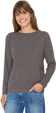 Cecil Shirt mit feinen Streifen Tartufo Brown XXL