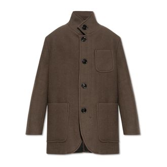 Ami Homme, Manteaux, Brun, Taille: XL Manteau avec d&eacute;coupe