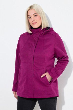 Ulla Popken Softshelljacke HYPRAR Softshelljacke wasserabweisend Kapuze