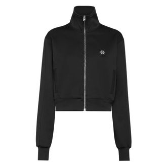Philipp Plein Chenille Zip Jacket Fatale - - Sweatshirts & Hoodies - Damen - Schwarzk - S