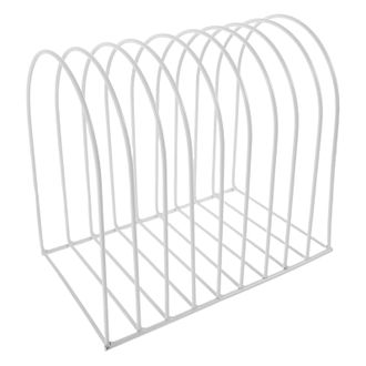 NUOBESTY Vertikales Aktenregal aus Metall Robuster Schreibtisch Organizer mit Mehreren F&auml;chern Kratzfeste Oberfl&auml;che Gro&szlig;er Tisch B&uuml;cherst&auml;nder f&uuml;r B&uuml;ro und Ar