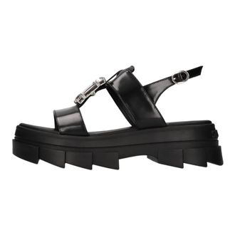 Stuart Weitzman Ledersandalen mit Schmuckdetails - - Shoes - Damen - Schwarzk - 36 EU