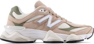 New Balance Unisex 9060 in Braun/Gr&uuml;n, Wildleder/Mesh, Gr&ouml;&szlig;e 37.5