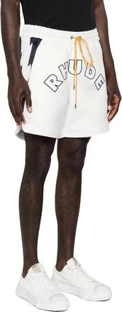 Rhude Homme, Shorts, Blanc, Taille: M Logo Lightning Shorts