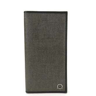 Ferragamo Pre-owned Gancini Long wallet (bi-fold) - Homme - Pre-owned - Noir - Taille: ONE Size