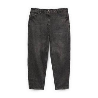 Fiorella Rubino Femme, Jeans, Gris, Taille: 54 FR Mom Fit Jeans